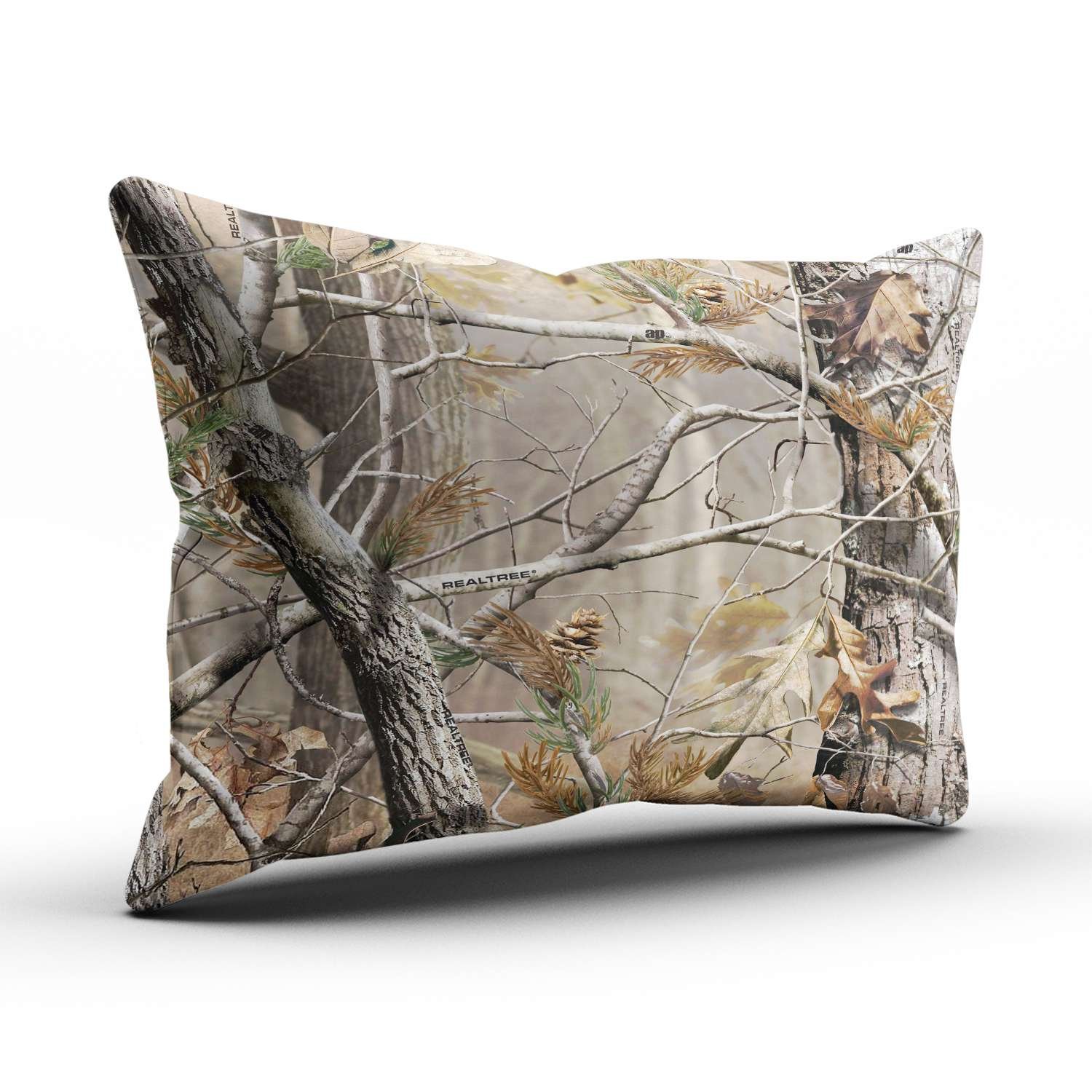 SALLEING Custom Royal Modern Real Tree Camo Camouflage Design Decorative Pillowcase Pillowslip Throw Pillow Case Cover Zippered One Side Printed 12x18 Inches