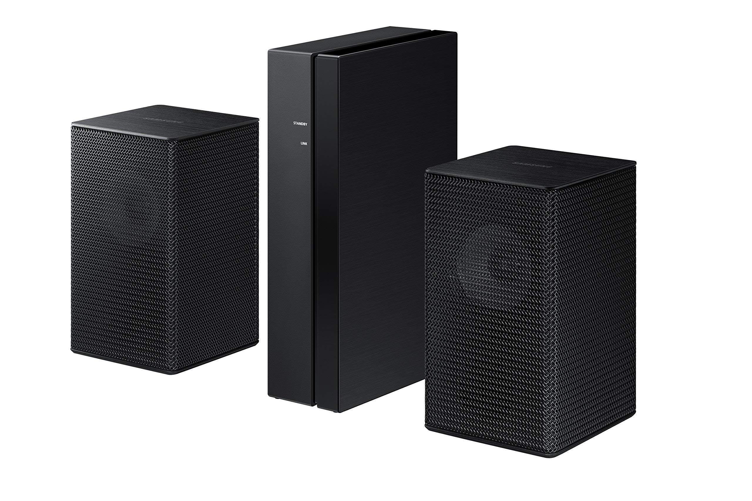 Samsung Electronics Surround Sound bar Home Speaker Set of 2 Black (SWA-9000S/ZA) (Renewed)