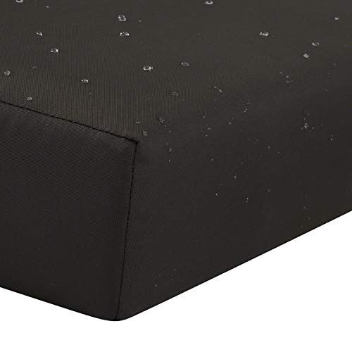 Classic Accessories Ravenna Water-Resistant 21 x 19 x 5 Inch Patio Seat Cushion, Espresso, Patio Loveseat Cushion