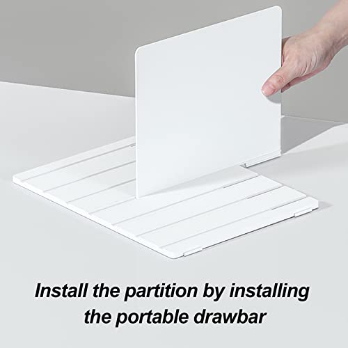 Creahappy 5pcs Shelf Dividers for Closet Shelf Organizer with Base Shelf Closet Organization Adjustable Cabinets Shelf Vertical Purse Separator Closet Bookshelf for Organization in Bedroom Office