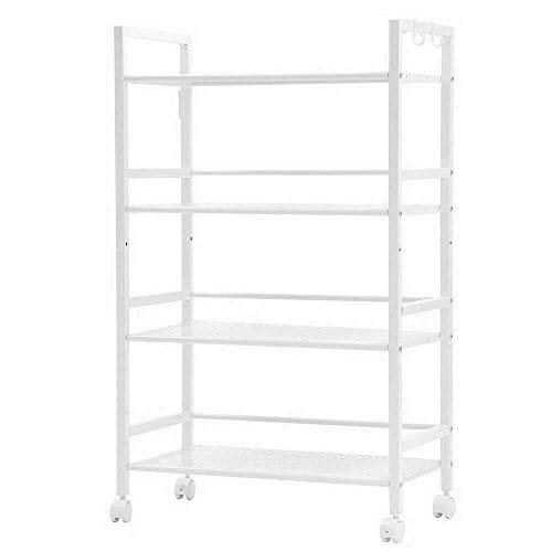 6895 - 4 Tiers Multi-functiona Shelf Shelves Rolling Wheel Storage Utility Cart – MN29