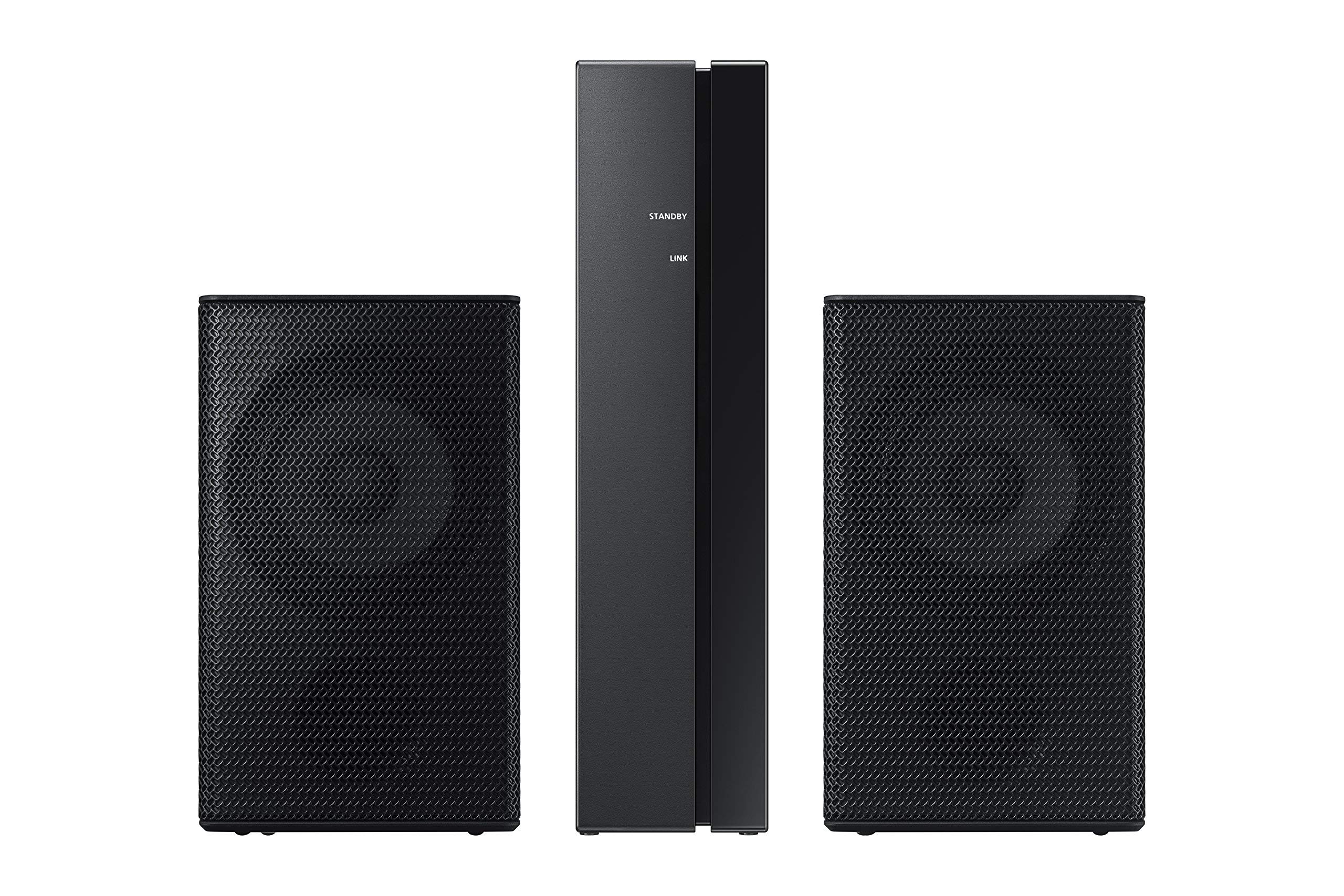 Samsung Electronics Surround Sound bar Home Speaker Set of 2 Black (SWA-9000S/ZA) (Renewed)