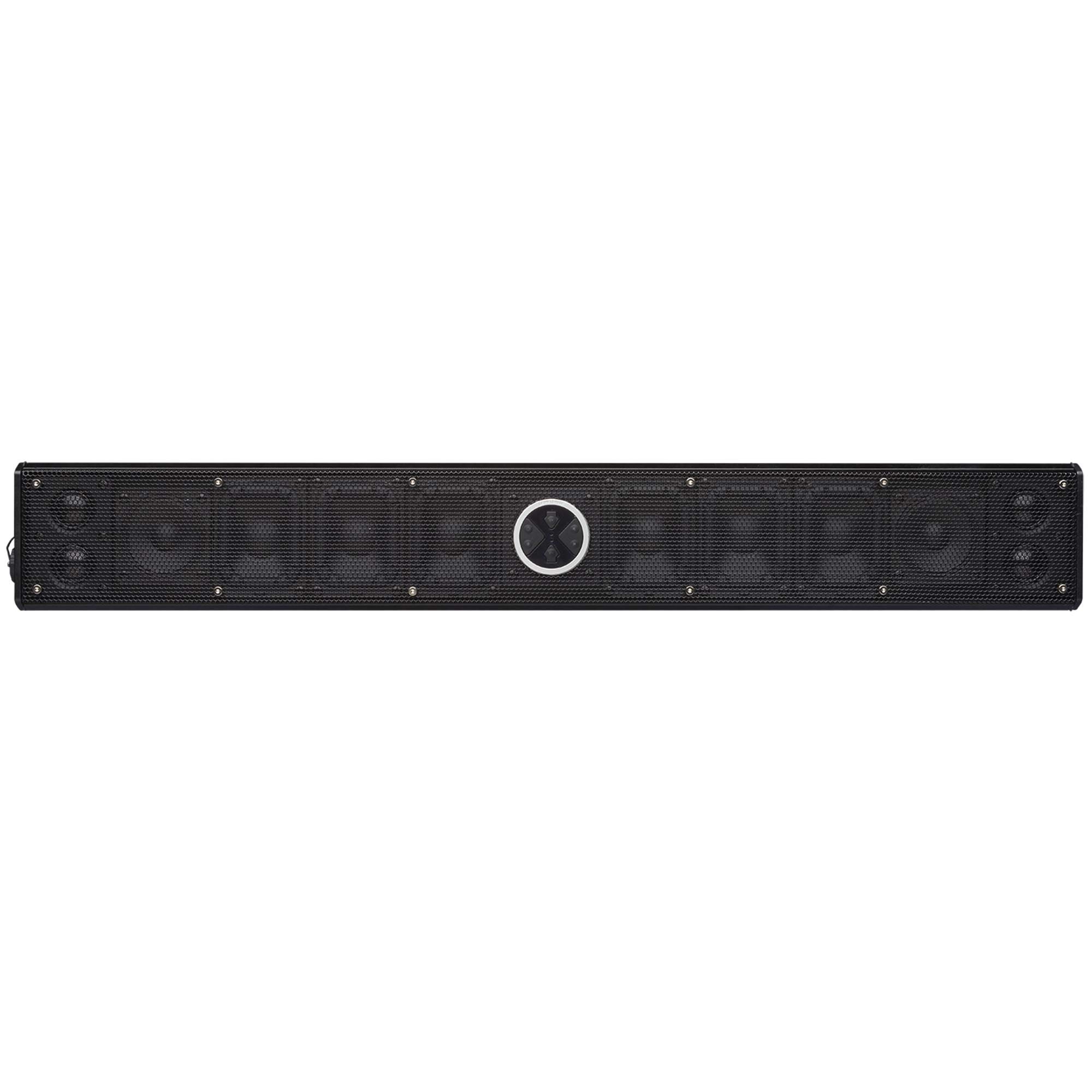 PowerBass XL-1200 Power Sports Bluetooth Sound Bar (XL-1200 with Clamps and Remote), Black
