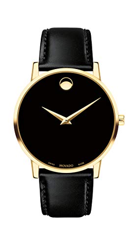 Movado Museum Classic Men's Watch - Swiss Quartz 2H Movement, Calfskin Strap - 3 ATM Water Resistance - Luxury Fashion Timepiece for Him - 40mm