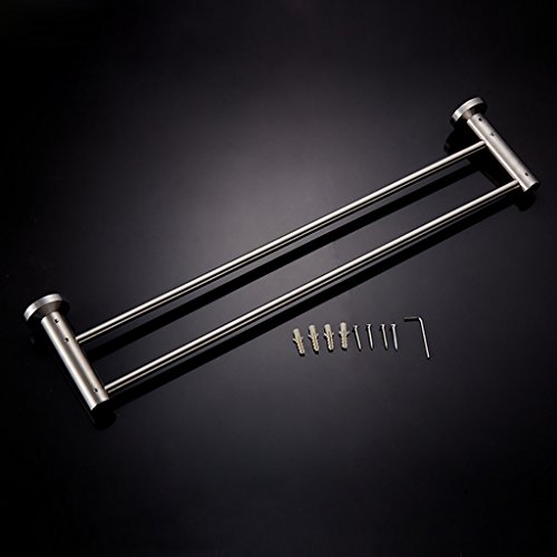 OMOONS Bathroom Towel Bar Double,Towel Rack,Bathroom Shelf/40Cm