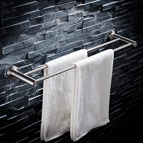 OMOONS Bathroom Towel Bar Double,Towel Rack,Bathroom Shelf/40Cm