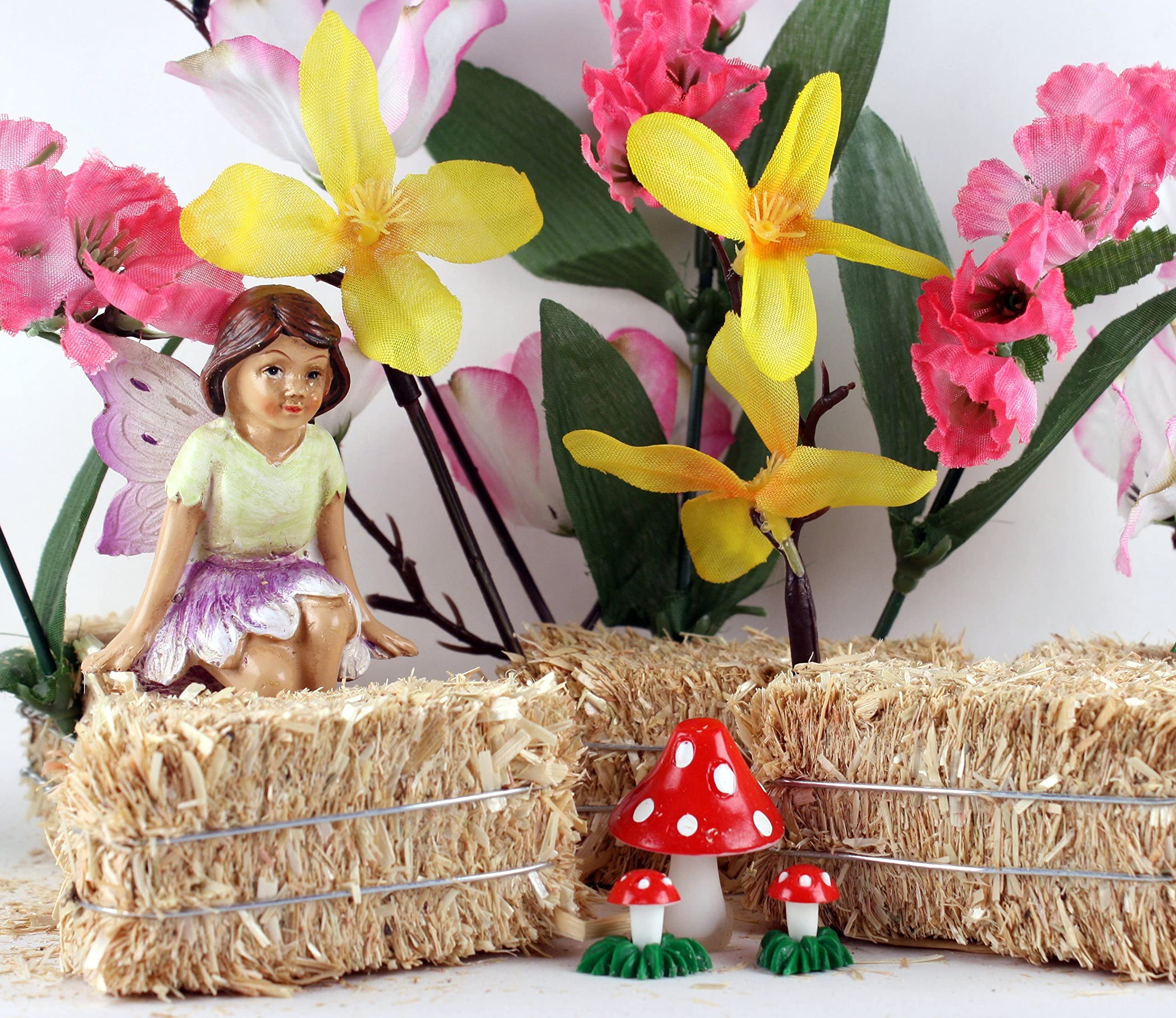 Meyer Imports Mini Hay Bales - Small - (Pack of 12) Small Decorative Hay β for Craft/Dollhouse/Farm/Halloween/Table Decoration - 2.5 x 1 Inches Each