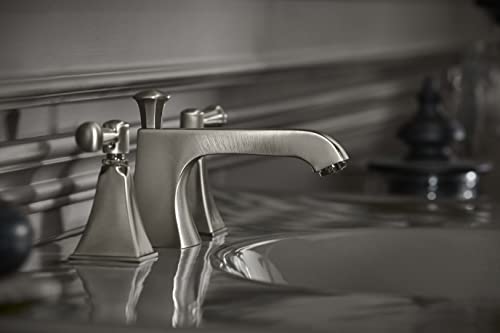 KOHLER 454-4S-CP Memoirs Stately Bathroom Sink Faucet with Lever Handles, Widespread, Polished Chrome