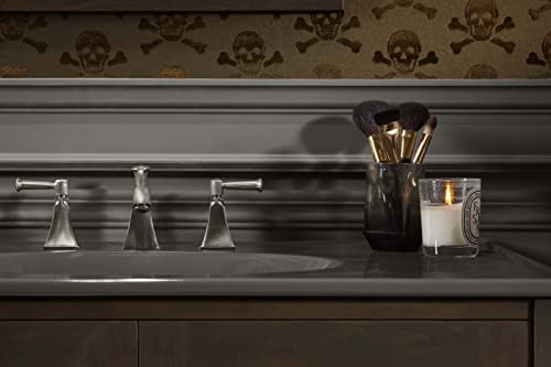 KOHLER 454-4S-CP Memoirs Stately Bathroom Sink Faucet with Lever Handles, Widespread, Polished Chrome