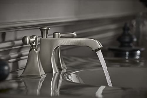 KOHLER 454-4S-CP Memoirs Stately Bathroom Sink Faucet with Lever Handles, Widespread, Polished Chrome