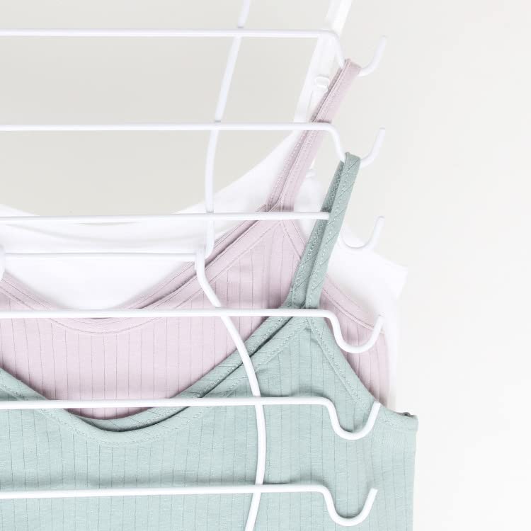 HAIZLUOP Bra Hanger, Metal Tank Top Hanger, 8 Tier Bra Hangers for Closet Organizer Space Saving, 2 Sets