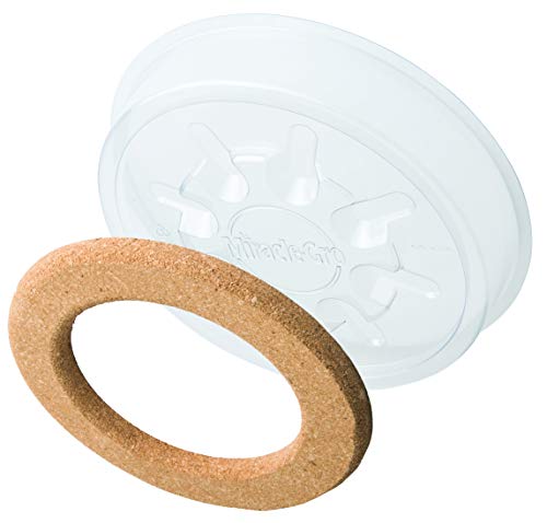 Miracle-Gro SMGCKV14 14" Hybrid Cork/Plastic Saucer, Clear