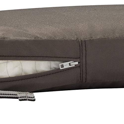 Classic Accessories 62-014-TAUPE-EC Ravenna Bench/Settee Cushion, 1 Count (Pack of 1), Dark Taupe, Patio Loveseat Cushion