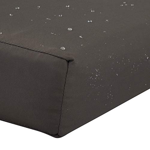 Classic Accessories 62-014-TAUPE-EC Ravenna Bench/Settee Cushion, 1 Count (Pack of 1), Dark Taupe, Patio Loveseat Cushion