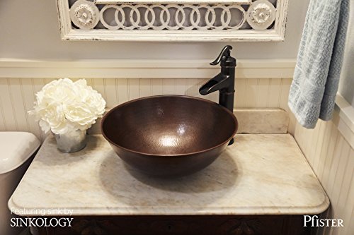 Pfister LFM40YP0Y LF-M40-YP0Y Ashfield Single Control Vessel Bathroom Faucet in Tuscan Bronze, 1.2gpm