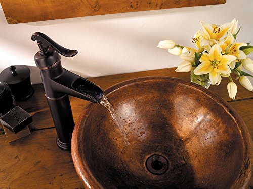 Pfister LFM40YP0Y LF-M40-YP0Y Ashfield Single Control Vessel Bathroom Faucet in Tuscan Bronze, 1.2gpm