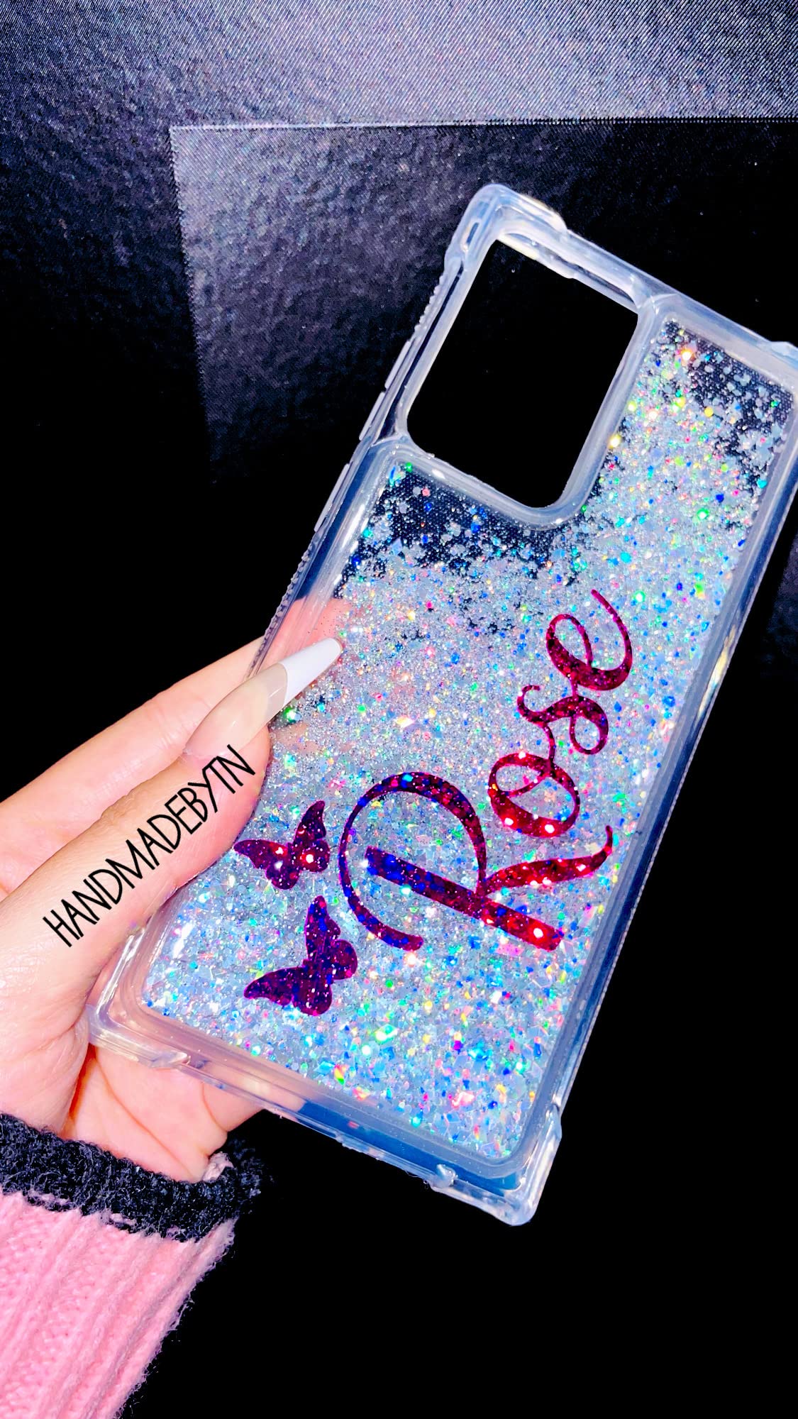 HandmadebyTN glitter case for iPhone 16 Pro max iPhone 14 Pro max iPhone 13 pro Max iPhone 15 pro max iPhone 12 case | compatible for Galaxy S24 Ultra case Galaxy S23 Ultra S22 ultra S24 Plus case