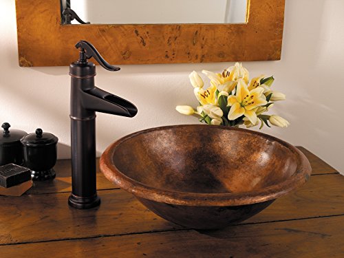 Pfister LFM40YP0Y LF-M40-YP0Y Ashfield Single Control Vessel Bathroom Faucet in Tuscan Bronze, 1.2gpm
