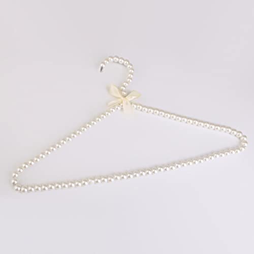 NC Pearl Adults Clothes Bow Hanger Coat Skirt Trouser Holder Rack Bar , White