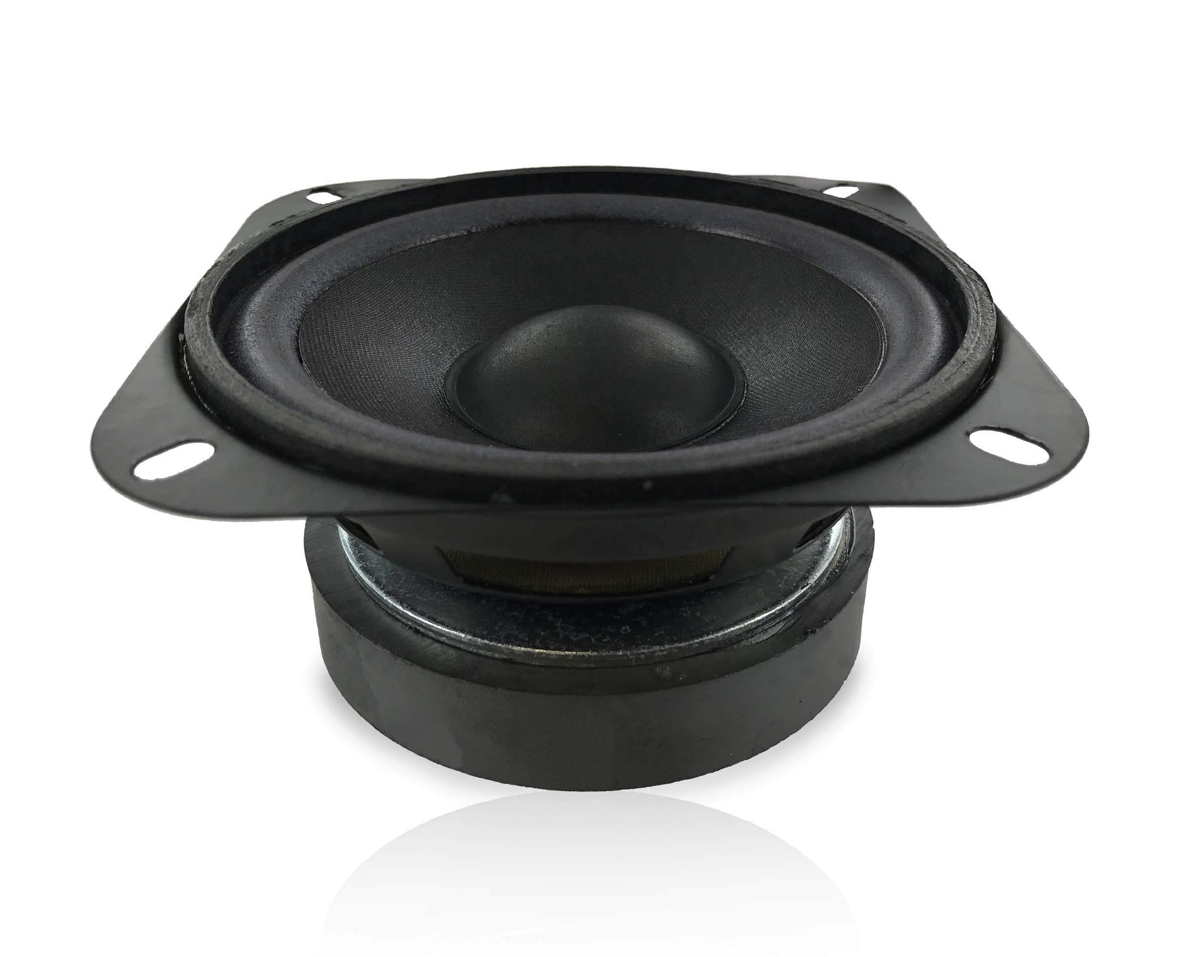 MIYAKO USA (TS-416 4" Professional Grade Replacement for Speaker 50 watts Power at 4 ohms 10oz Magnet Round Speaker for Repairs Black (1 Pair)