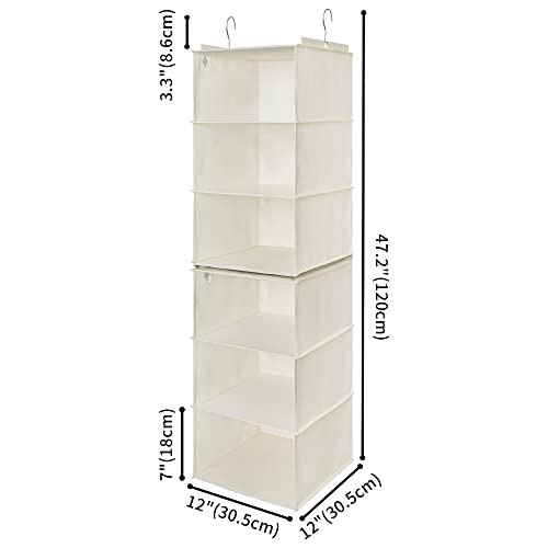 GRANNY SAYS Bundle of 1-Pack Closet Hanging Organizer & 3-Pack Clothing Storage Bins