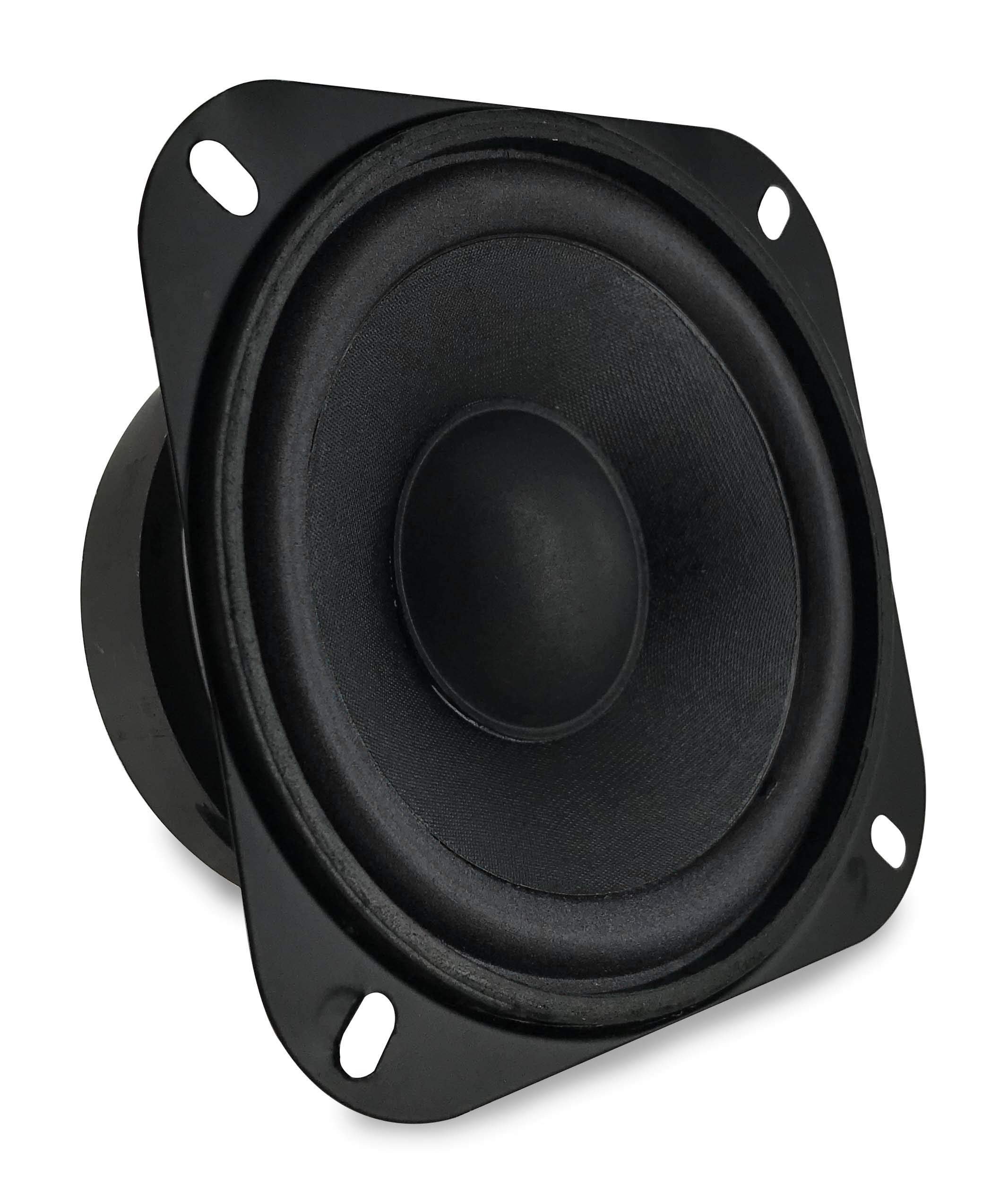 MIYAKO USA (TS-416 4" Professional Grade Replacement for Speaker 50 watts Power at 4 ohms 10oz Magnet Round Speaker for Repairs Black (1 Pair)