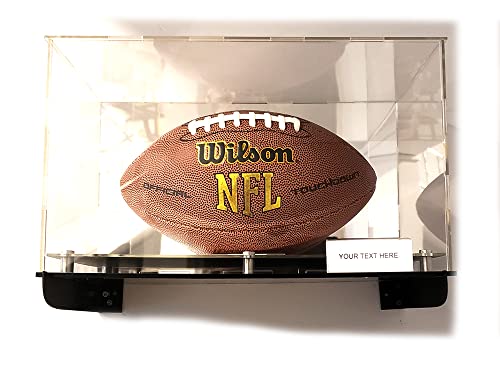 Full Size Football, Shoe, Sneaker Shelf Wall Mount Acrylic Display Case Memorabilia Box UV Protection Floating Box