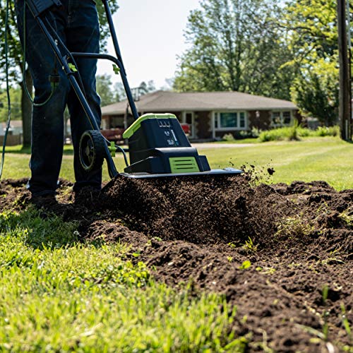 Earthwise TC70125 12.5-Amp 16-Inch Corded Electric Tiller/Cultivator, Green