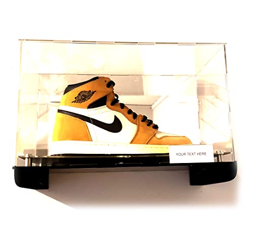 Full Size Football, Shoe, Sneaker Shelf Wall Mount Acrylic Display Case Memorabilia Box UV Protection Floating Box