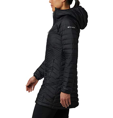 Columbia Women’s Powder Lite Mid Jacket, Winter, Water Repellent Black, X-Large