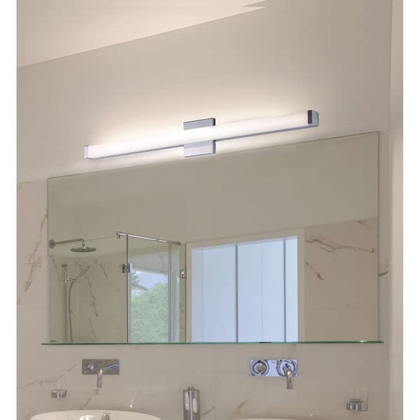 Maxim 52006PC Spec Collection 36 Inch Dimmable LED Bathroom Vanity Light I 3000K I Polished Chrome I Modern Contemporary Light Fixture I Perfect for Bathroom Vanities