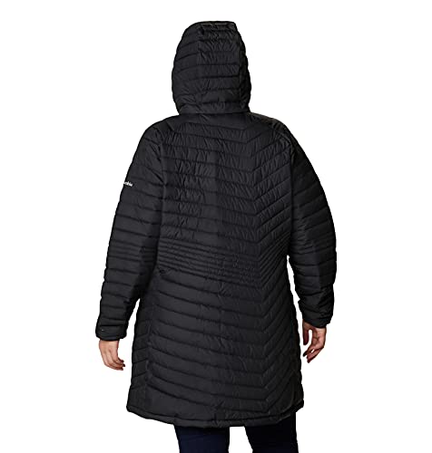 Columbia Women’s Powder Lite Mid Jacket, Winter, Water Repellent Black, X-Large