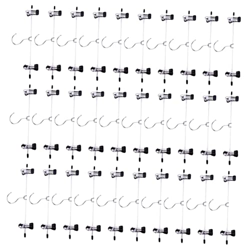 Holibanna 60pcs Socks Hanger Trouser Hangers Space Saving Hanger Nonslip Hangers Retractable Clothes Rack Multifunctional Pants Rack Clip Hanger Simple Hanger Clothes Hanger with Clips Jeans
