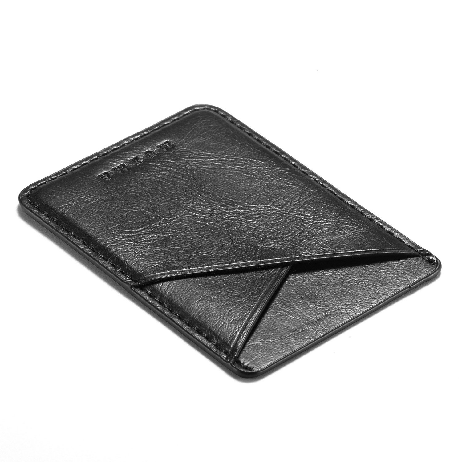 Arlgseln Cell Phone Card Holder, Multi-functional Ultra Slim Adhesive Purse ID/Credit Card Slots Wallet Pocket Sleeve Stick on iPhone/Samsung Galaxy/Smartphone/Tablet Case (Black)
