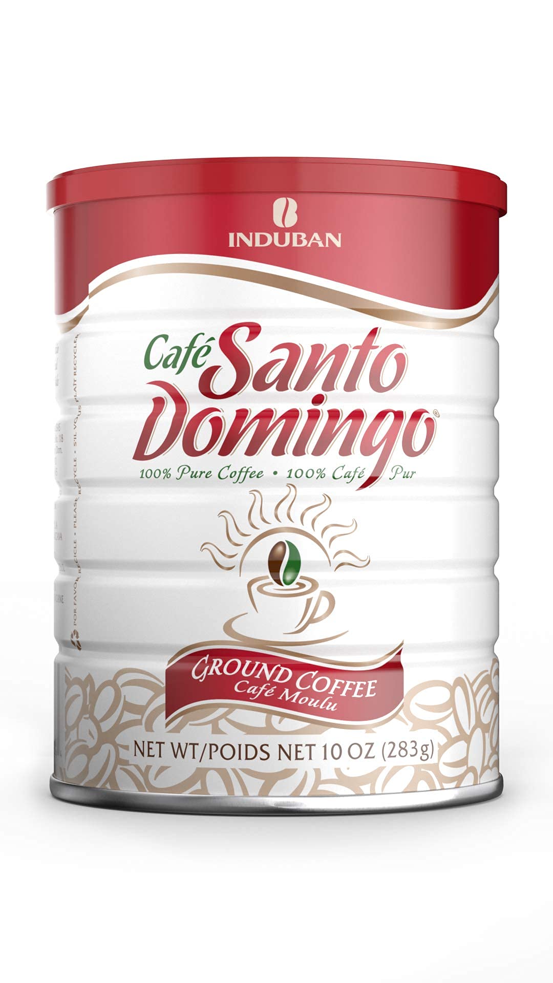 Santo Domingo Coffee, Medium Roast, 10 oz Can, Ground Coffee - Product from the Dominican Republic