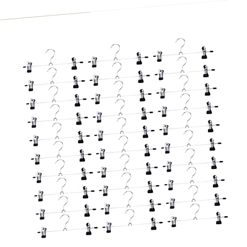 Holibanna 60pcs Socks Hanger Trouser Hangers Space Saving Hanger Nonslip Hangers Retractable Clothes Rack Multifunctional Pants Rack Clip Hanger Simple Hanger Clothes Hanger with Clips Jeans