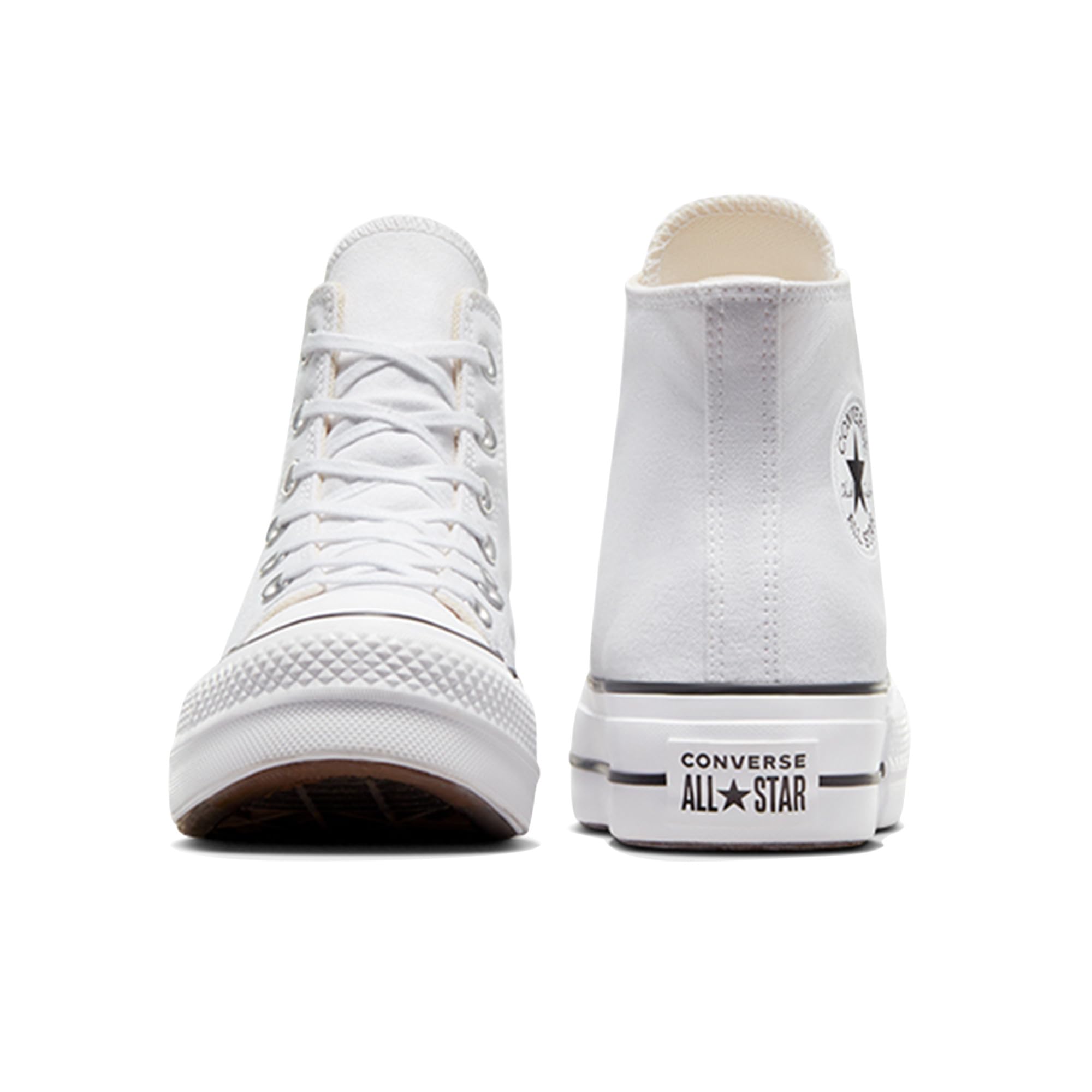 Converse Women's Chuck Taylor All Star Lift High Top Sneakers, White/Black/White, 8.5 Medium US