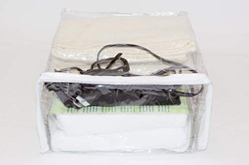 Clear Vinyl Zippered Storage Bags 9 x 11 x 5 Inch with 7.5" Display Pocket 5-Pack