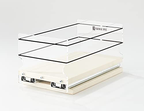 Vertical Spice - 5x1x11 DC - Heavy Duty Storage Organizer Drawer for Cabinets and Pantries - Size: 5.75" Width x 5.0" Height x 10.6" Depth - MADE IN USA