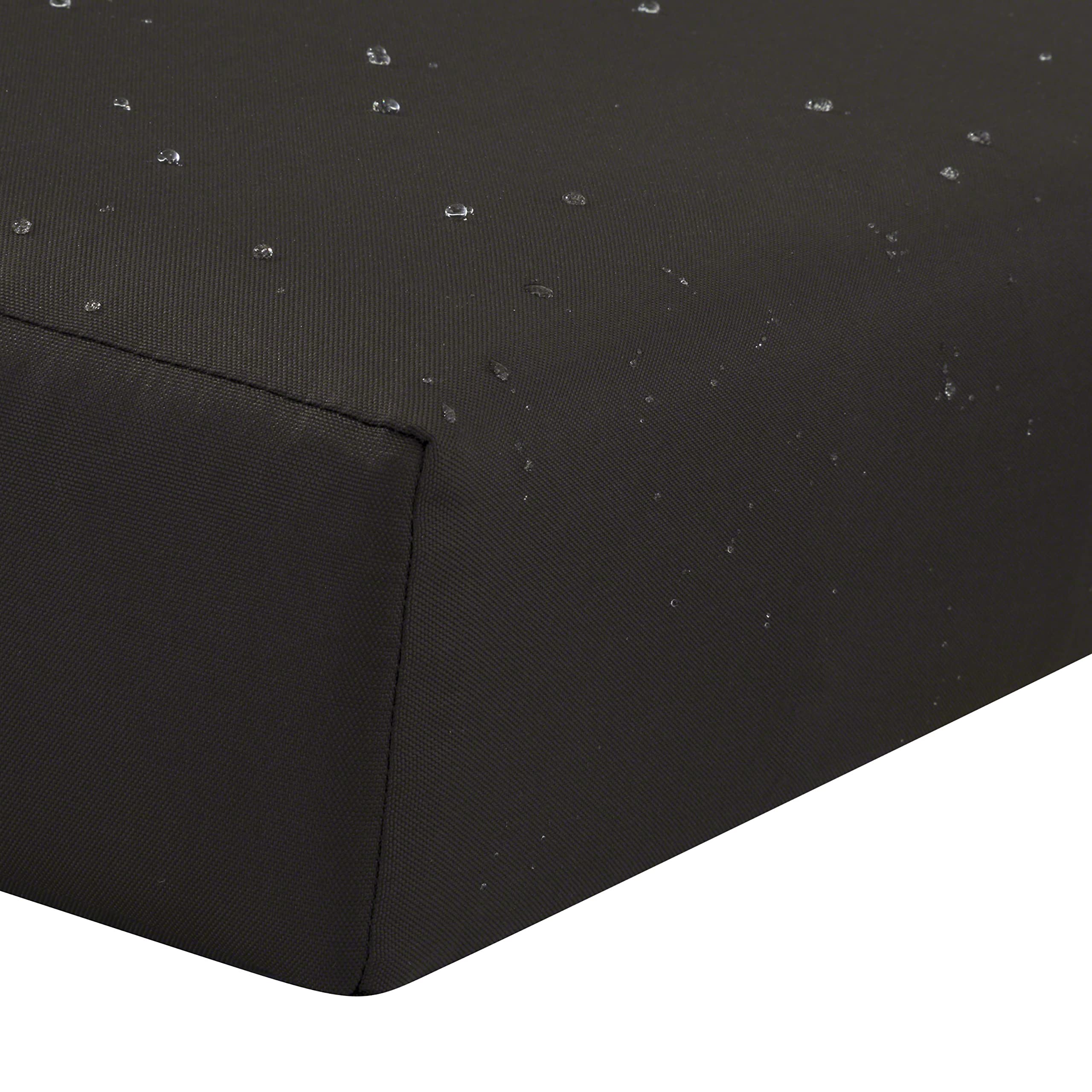 Classic Accessories Ravenna Water-Resistant 17 x 15 x 2 Inch Patio Seat Cushion, Espresso