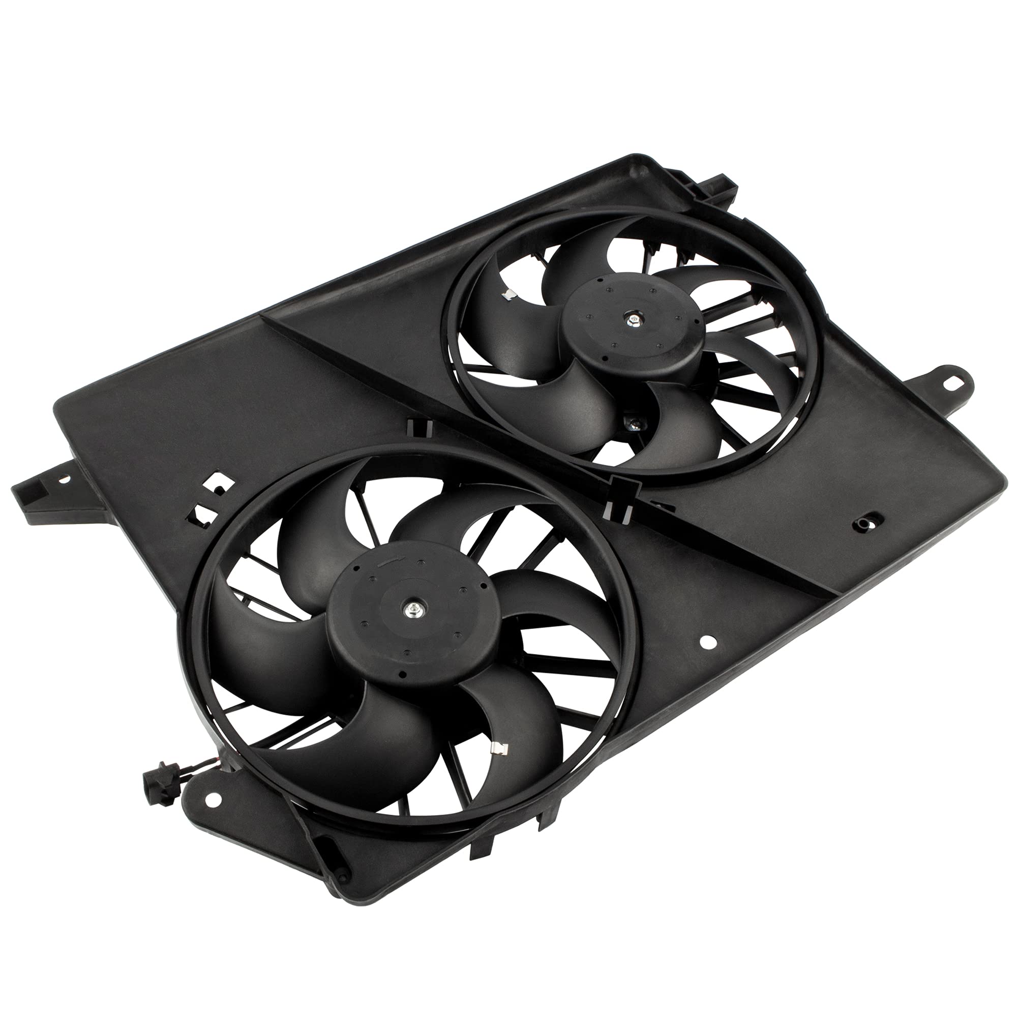 BOXI 620-039 5137714AA Dual Engine Cooling Fan Assembly Fit for Dodge Challenger 2008-2010 for Chrysler 300 2005-2010 Charger 2006-2010 Magnum 2005-08