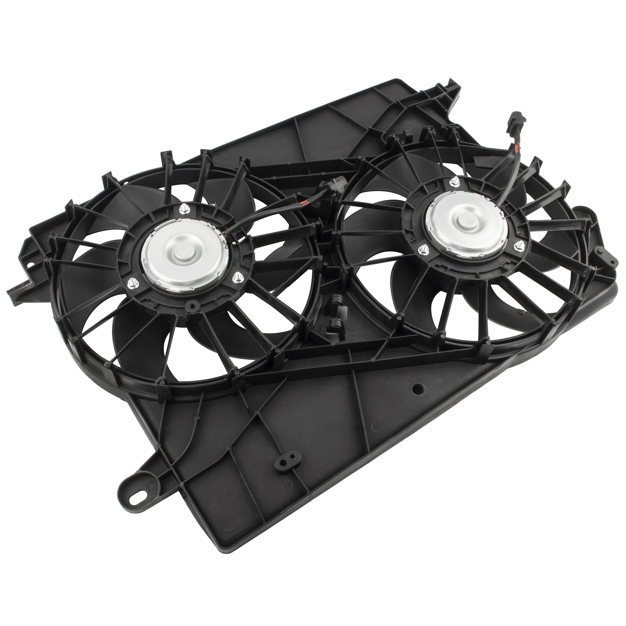BOXI 620-039 5137714AA Dual Engine Cooling Fan Assembly Fit for Dodge Challenger 2008-2010 for Chrysler 300 2005-2010 Charger 2006-2010 Magnum 2005-08