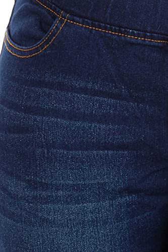 Women's Flare Jeans Stretch Bootcut Denim Jean Jeggings Slim Flare Pants Dark Wash Blue Size M