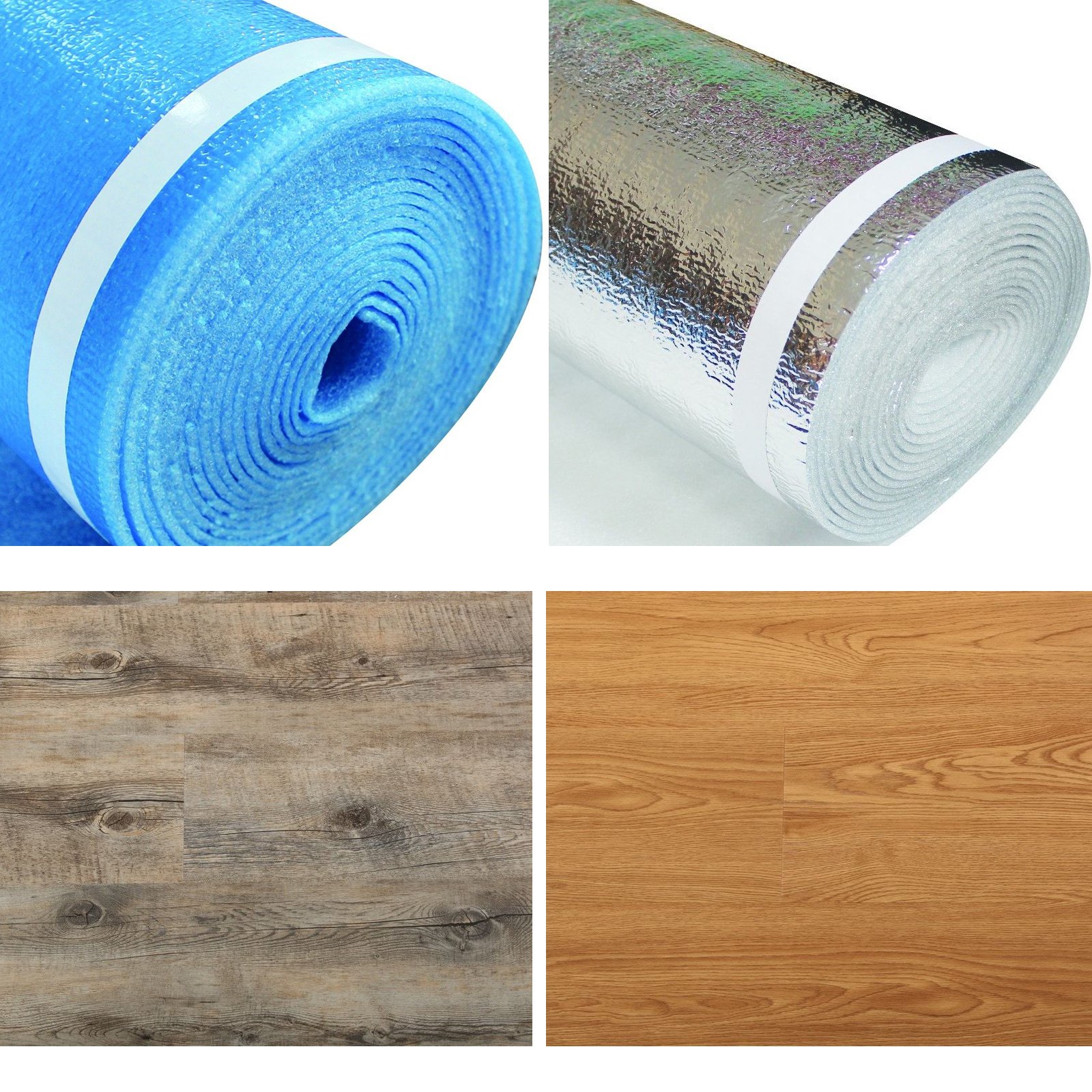 PRODURA 100sqft 3mm Thick 3-in-1 Advanced Thermal/Acoustics Plus Foam UNDERLAYMENT with self-Sealing Lip and Tape - Laminate, Vinyl, WPC, SPC, Bamboo, Engineered, and Solid Hardwood Floor