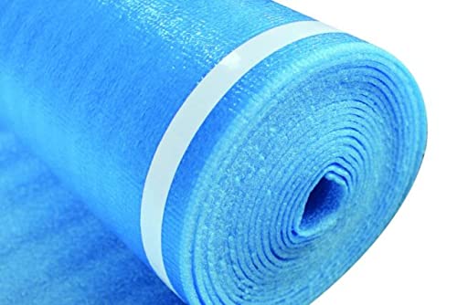 PRODURA 200sqft 3mm Thick 3-in-1 Superior Vapor Barrier and Acoustics Plus Foam UNDERLAYMENT with self-Sealing Lip and Tape - Laminate, Vinyl, WPC, SPC, Bamboo, Engineered, and Solid Hardwood Floor