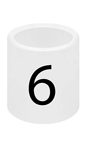 SSWBasics Mini Slip On Size Markers - Size 6- Pack of 50
