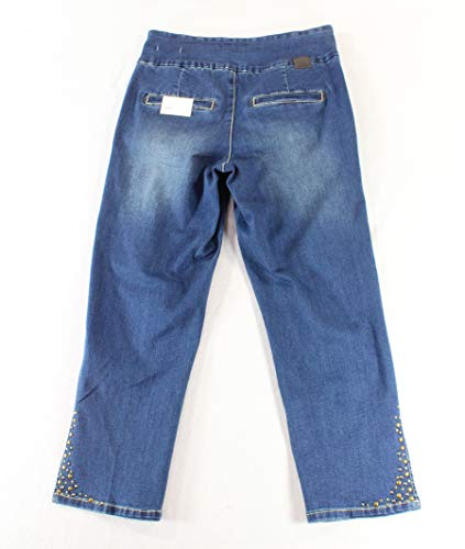 Jag Jeans Women's Naomi Crop With Studs, Kodiak Blue, 4