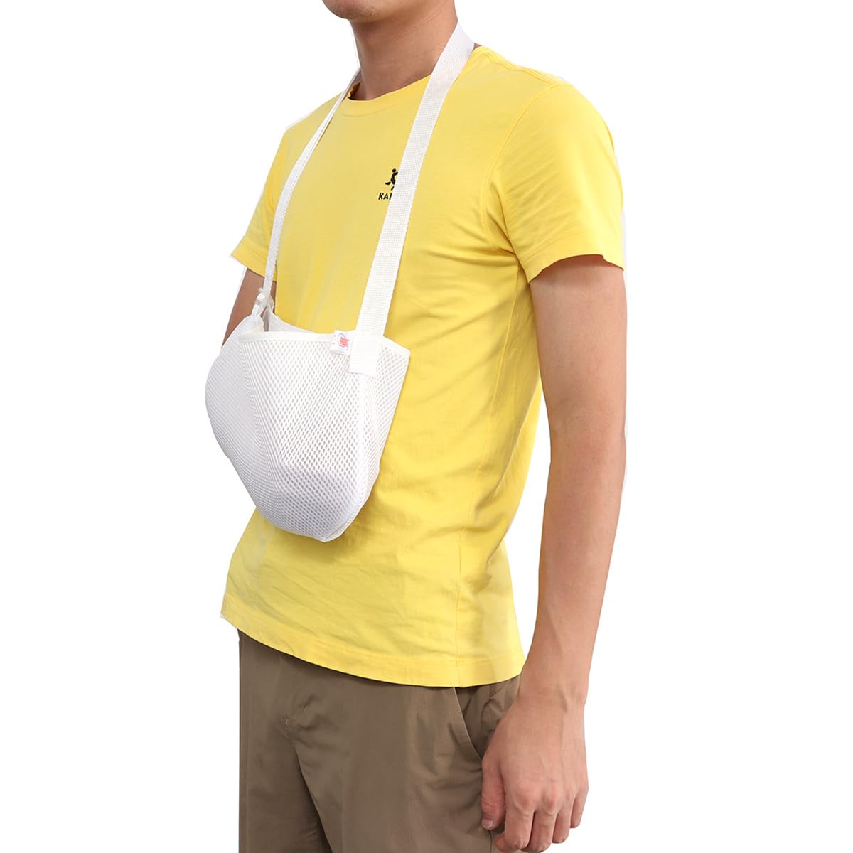 ROSENICE Arm Sling Mesh Adjustable Shoulder Medical Sling for Broken Arm(White)