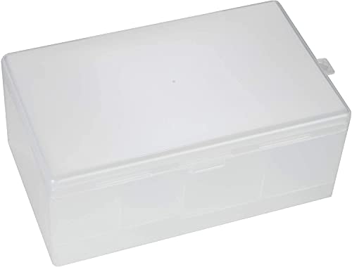 Battery Storage Caddy | Organize Multi Sized Spare Batteries | See-Through Plastic Container (1)