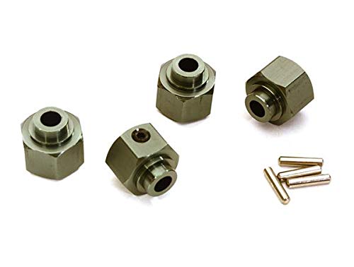 Integy RC Upgrades for Axial, 12mm Hex Wheel (4) Hub 8mm Thick for Axial 1/10 Wraith 2.2-inch & RR10 Bomber 4WD
